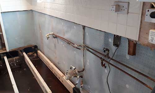 Kitchen Dry Rot Issue - Prestwich Property, Manchester